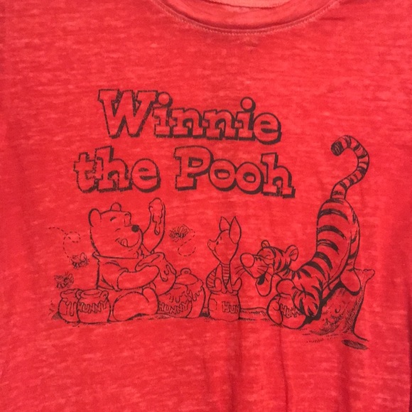 Disney | Tops | Red Winnie The Pooh Shirt | Poshmark